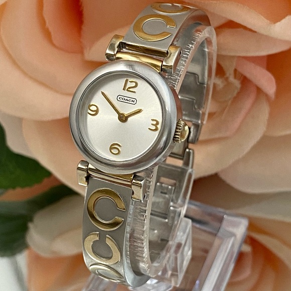 Coach | Accessories | Coach Twotone C Logo Stainless Steel Bracelet ...